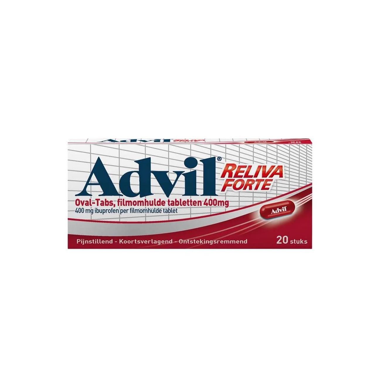 Advil 400 mg ovale tabletten (20 stuks) | ESE International